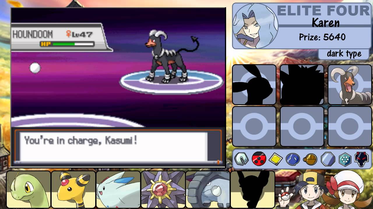 Heartgold Elite Four 4 Karen Youtube