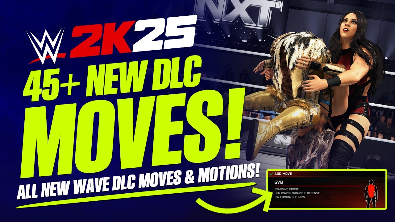 WWE 2K25 All New Wave DLC Moves: Over 45 New Moves & Animations Added ...