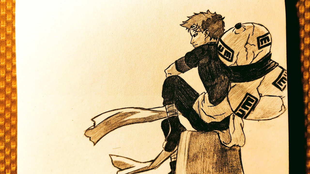 How to draw GAARA step by step [NarutoShippuden Pencil Drawing] 4K ...
