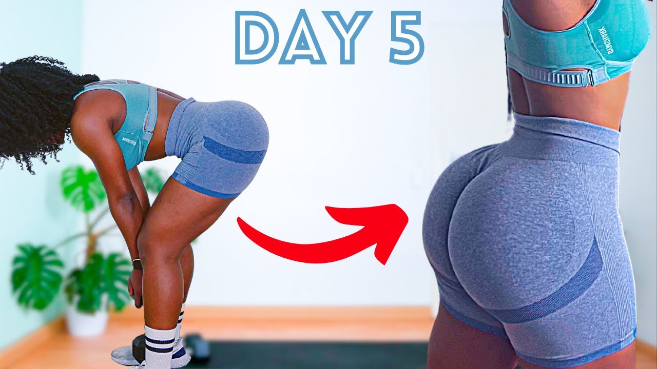STANDING BOOTY WORKOUT🍑Get a Round Butt & Toned Thighs at Home🍑 | Day 5 SB Challenge - YouTube