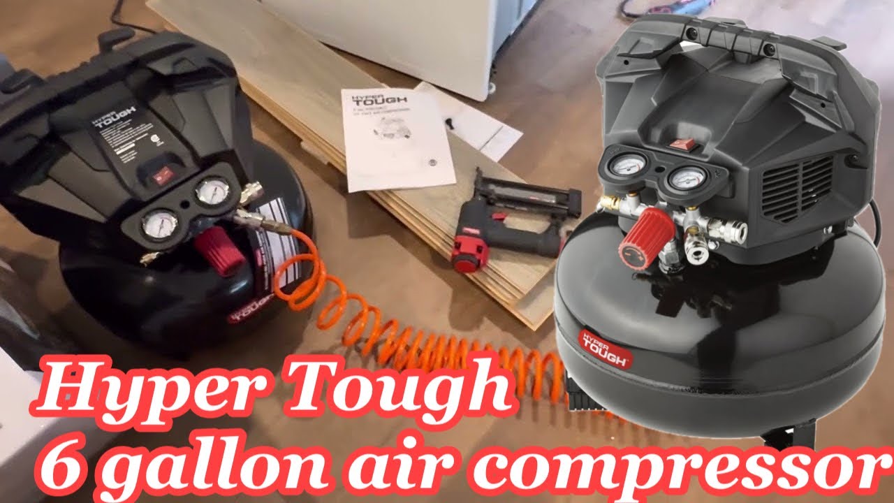 Compresor de aire de 6 galones (23 litros) Hyper tough, air compressor ...