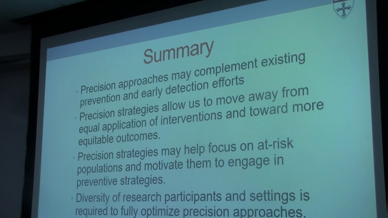 Timothy Rebbeck, “Cancer Prevention and Early Detection in the ...