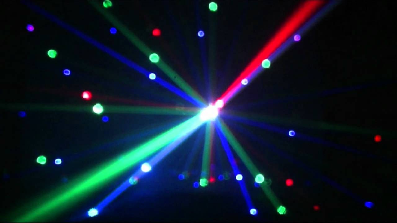 lightmaXX GALAXY GOBO FX RGB Gobo Firefly Laser - YouTube