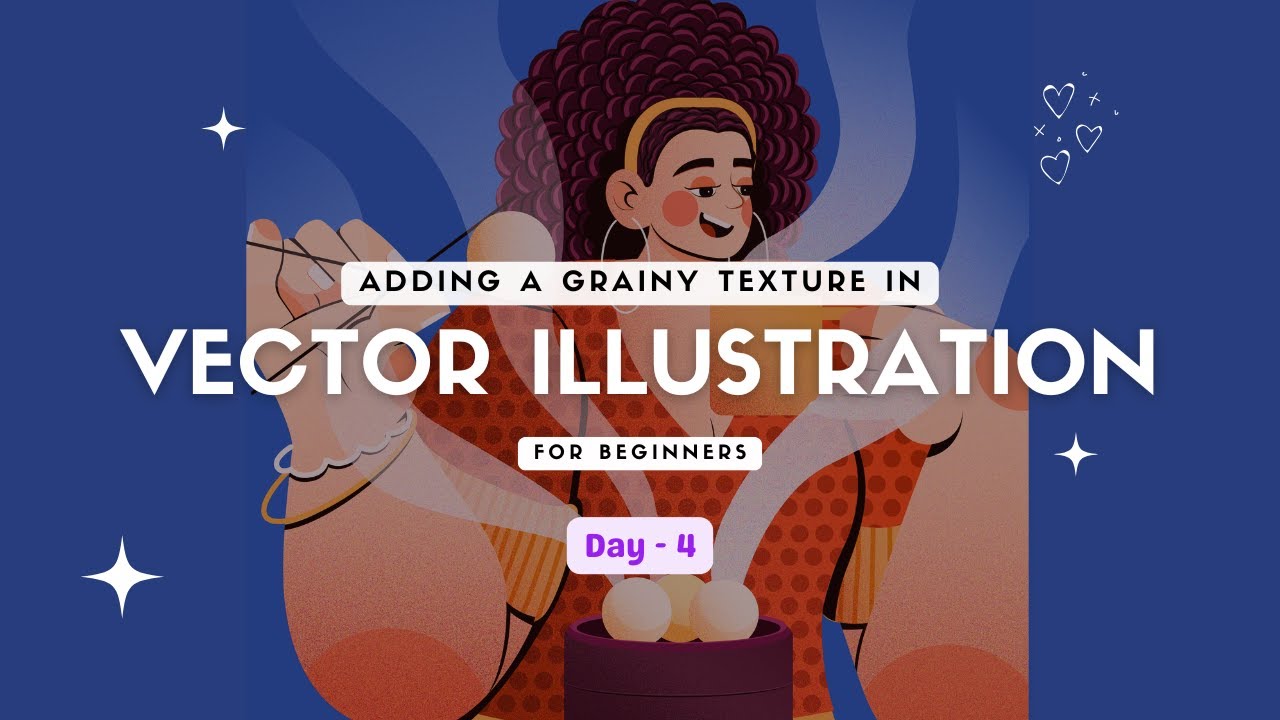Day 4/15 of the Digital Art Learning. How to Add a Grainy Texture in ...