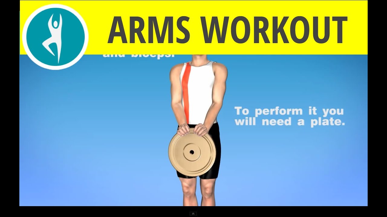 Arms Workout for Men - Reverse Plate Curl - YouTube