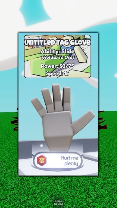 How to use the Untitled Tag Glove in Slap Battles - YouTube