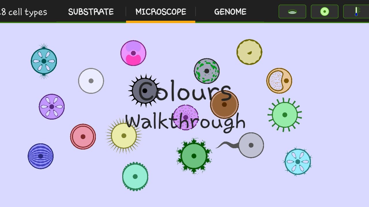 Cell lab: Level 6 Colours Walkthrough - YouTube