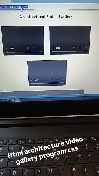 Interior 3D Video Gallery Architecture Website🌐|Pure HTML/CSS #coding #webdesign #html #css # ...