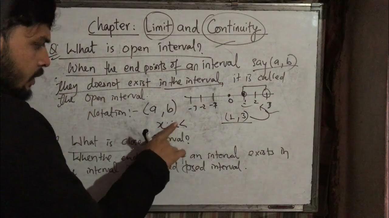 Open and closed interval of an interval Limit and continuity class 10 OPT maths - YouTube