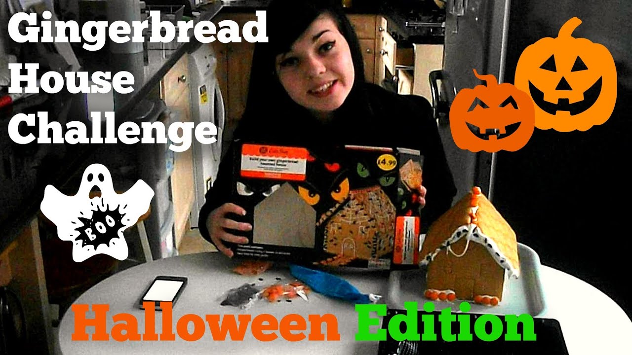 Gingerbread House Challenge - Halloween Edition - YouTube