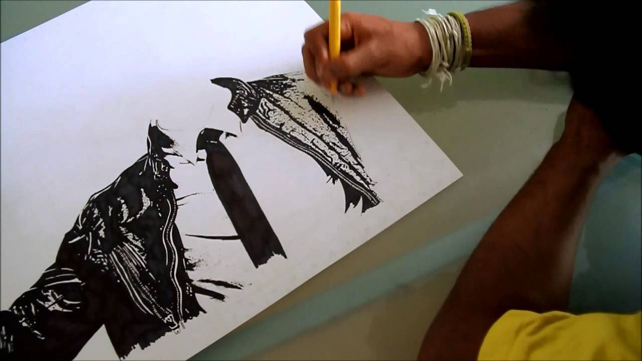 Speed Drawing Usher - YouTube