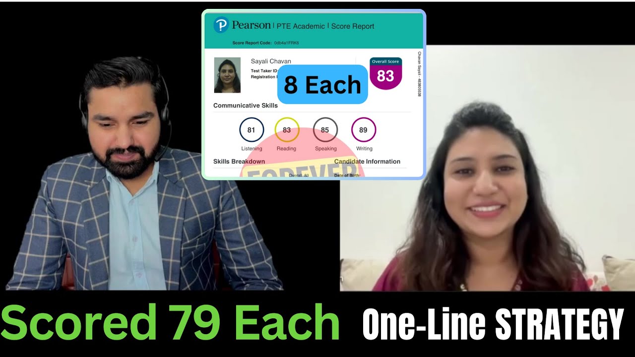 Sayali scored 79 Each in PTE Academic | One Line Strategy | Forever PTE ...