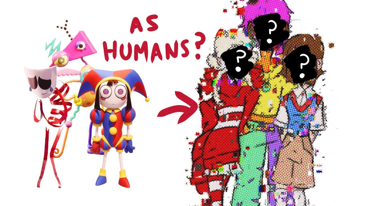 The Amazing Digital Circus characters as humans? || Pomni, Zooble and ...