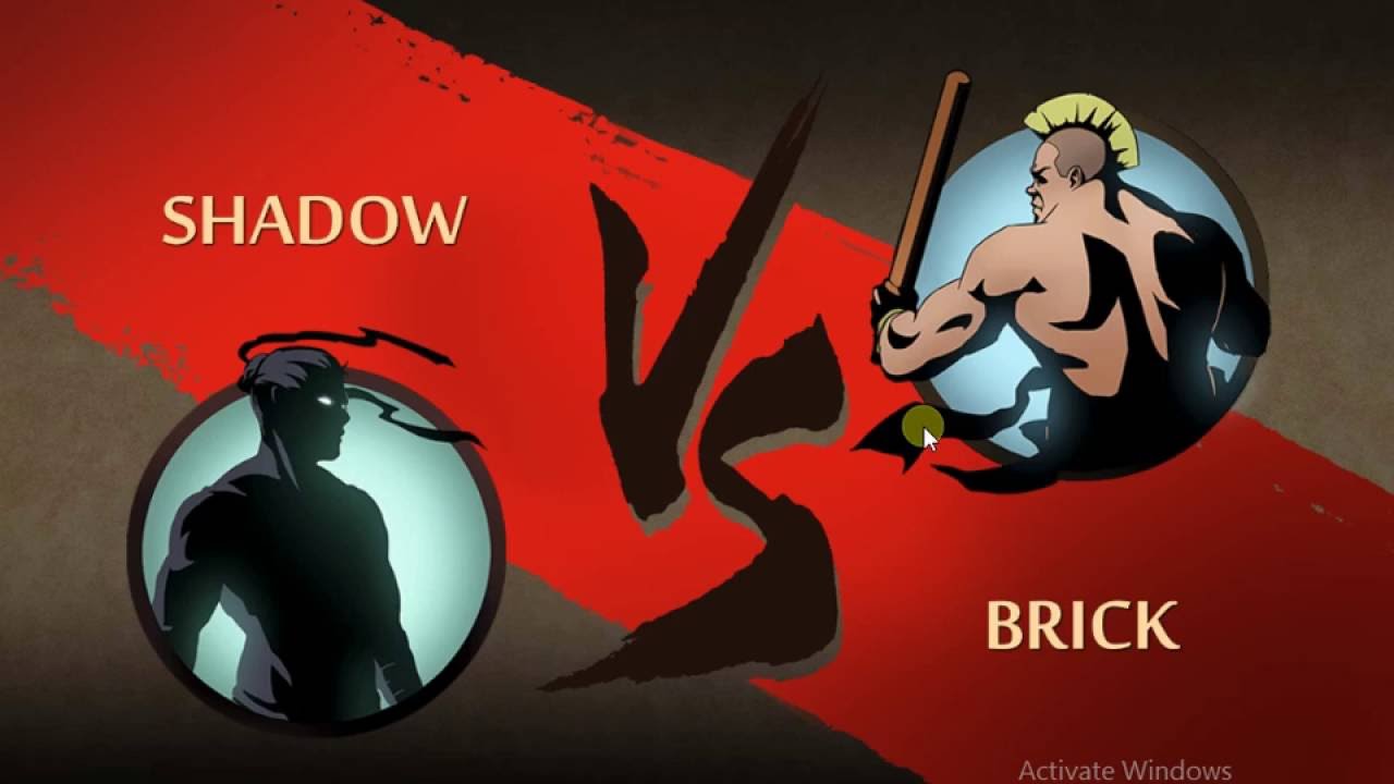 Shadow Fight 2 Shadow vs brick - YouTube