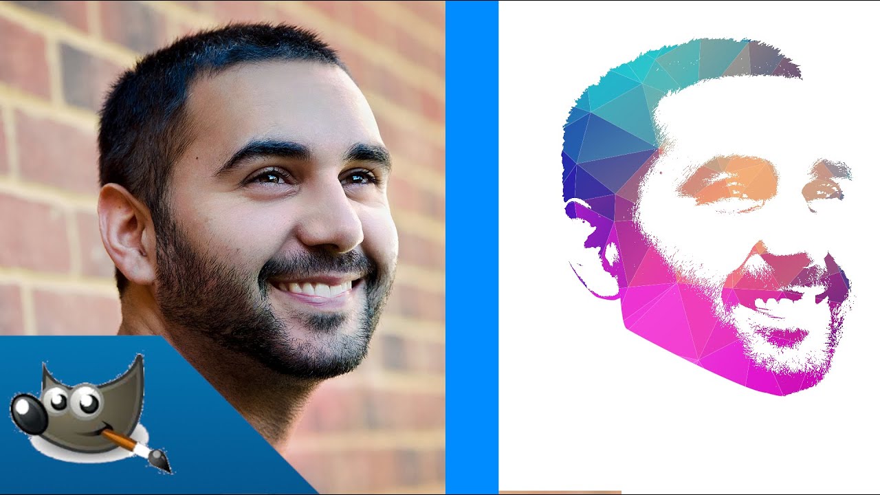 Transforming Face Into Vector Design | GIMP Tutorial - YouTube