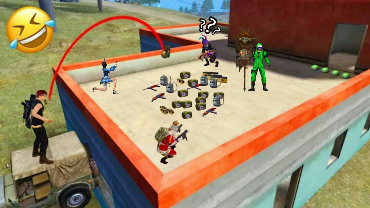 Free Fire Funny Gameplay |Free Free Best Noobs Trolling|@BlackGhostt ...