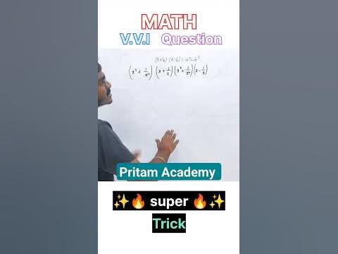 Mathtrick🔥| vvi questions #pritam_academy #trending #trend #mathtrick #surajsir #youtubeshorts # ...