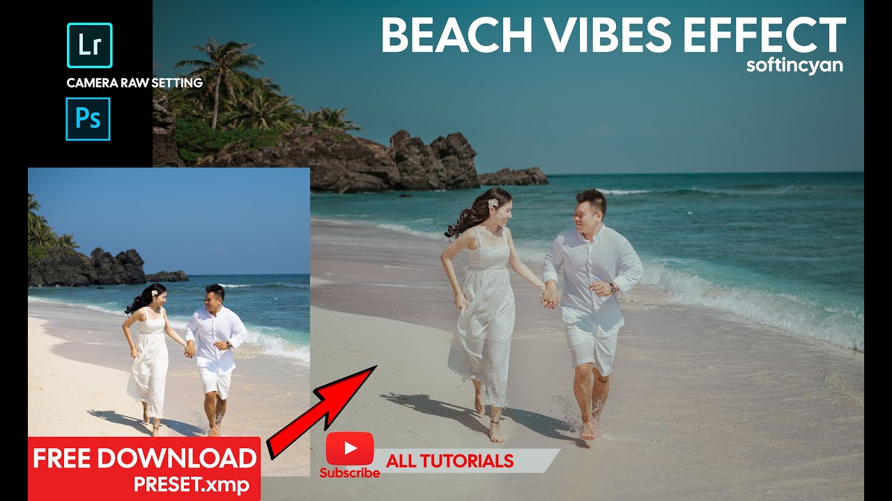 LIGHTROOM PRESET FOR BEACH PHOTO | BEACH VIBES EFFECT - YouTube