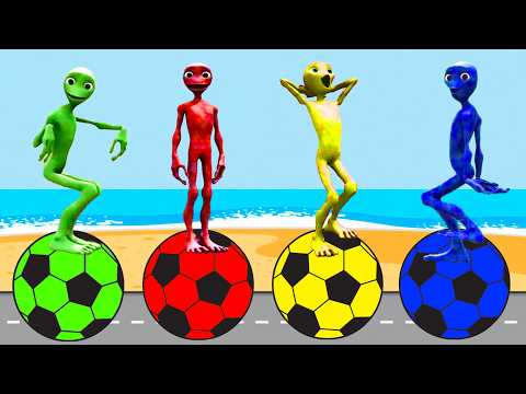 Dame tu cosita - puzzle - wrong heads top superheroes - green - alien - dance
