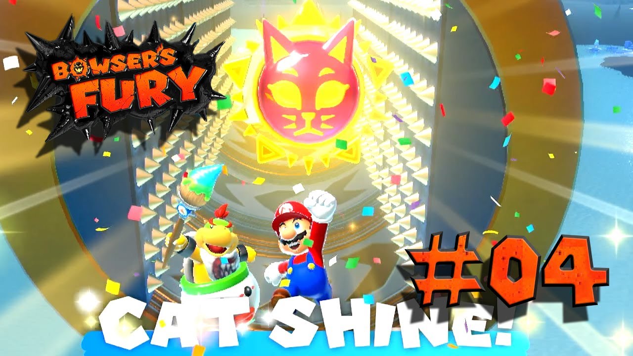 Bowsers Fury Gameplay Video 04 - Got my 20th cat shine and battled ...