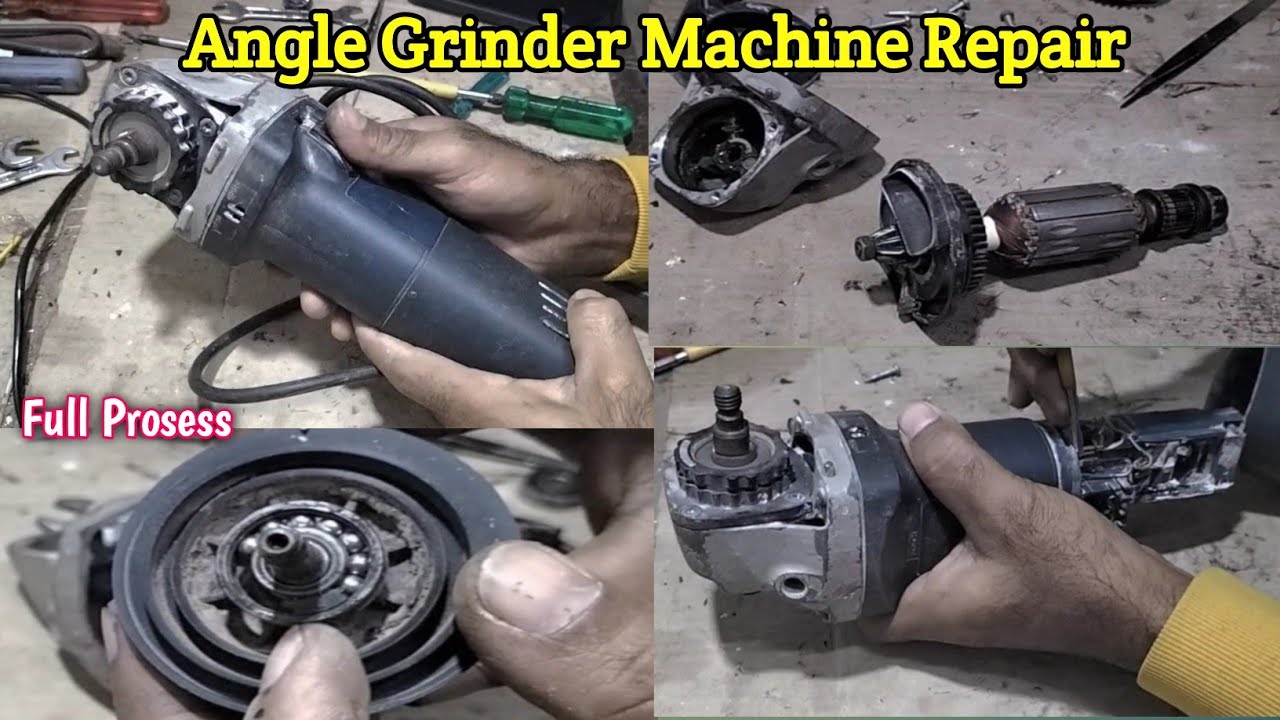 Angle Grinder Machine Sound Problem and Solution/Angle Grinder Repair ...