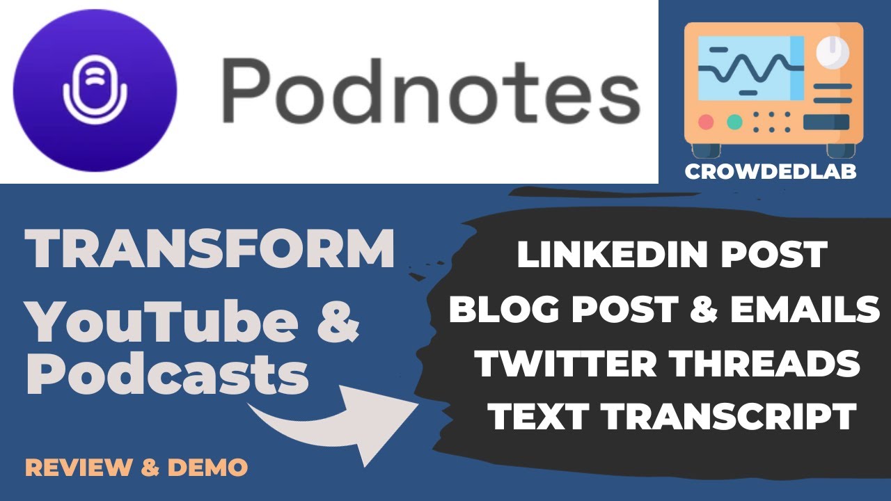 PodNotes Review - Insane Content Repurpose Machine! - YouTube