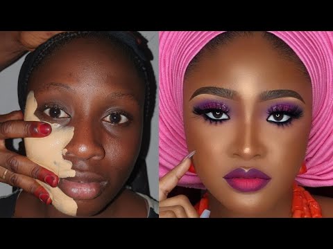 BOMB 😳🔥😱 BRIDAL MAKEUP & GELE TRANSFORMATION 💄MAKEUP TUTORIAL - YouTube