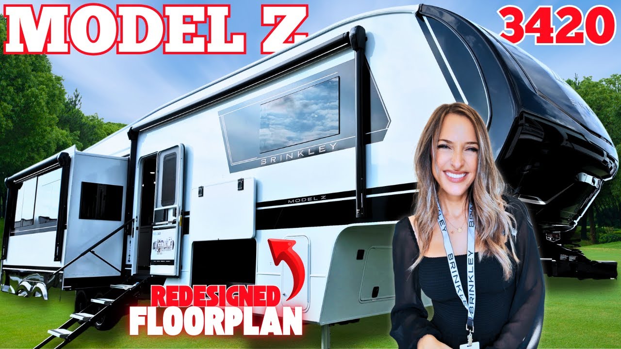 INSANE LUXURY RV! Brinkley Model Z 3420 With A PATIO That Feels Like a ...