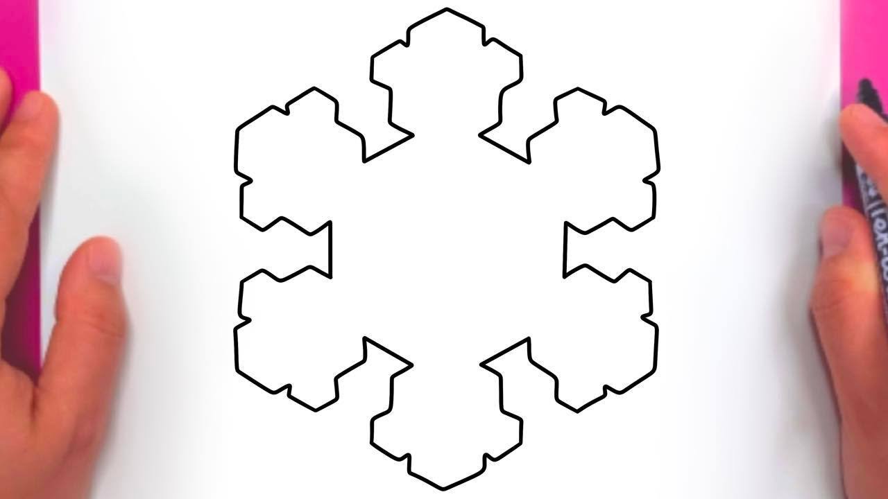 Cum se Deseneaza un FULG de ZAPADA ️How to Draw Easy SNOWFLAKE - YouTube