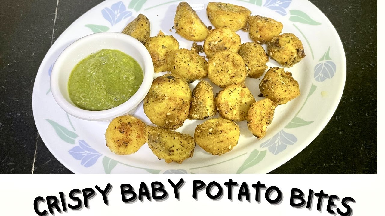 Crispy Baby Potato Bites | Baby Potato Fry | Potato Snacks Recipe | New ...