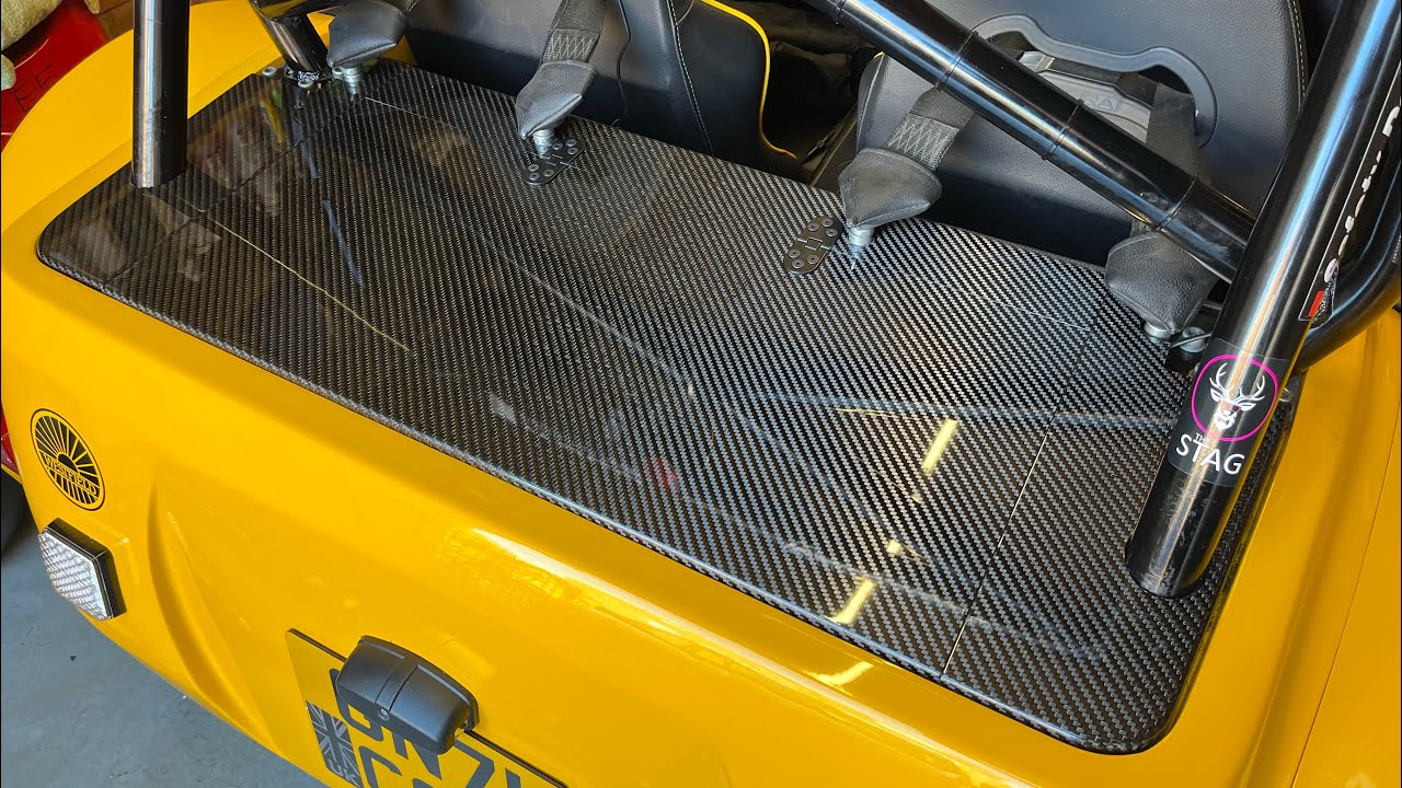 Westfield carbon boot panel install - YouTube