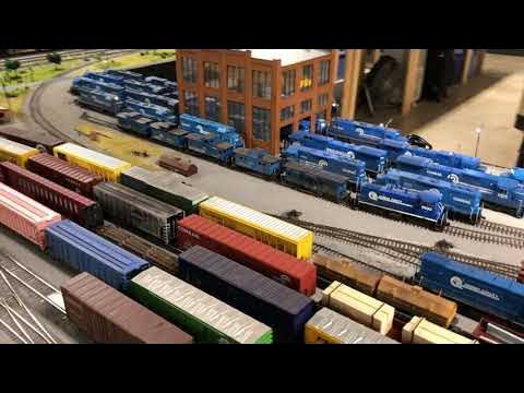 10/16/22 HO scale Conrail Yard completed - YouTube