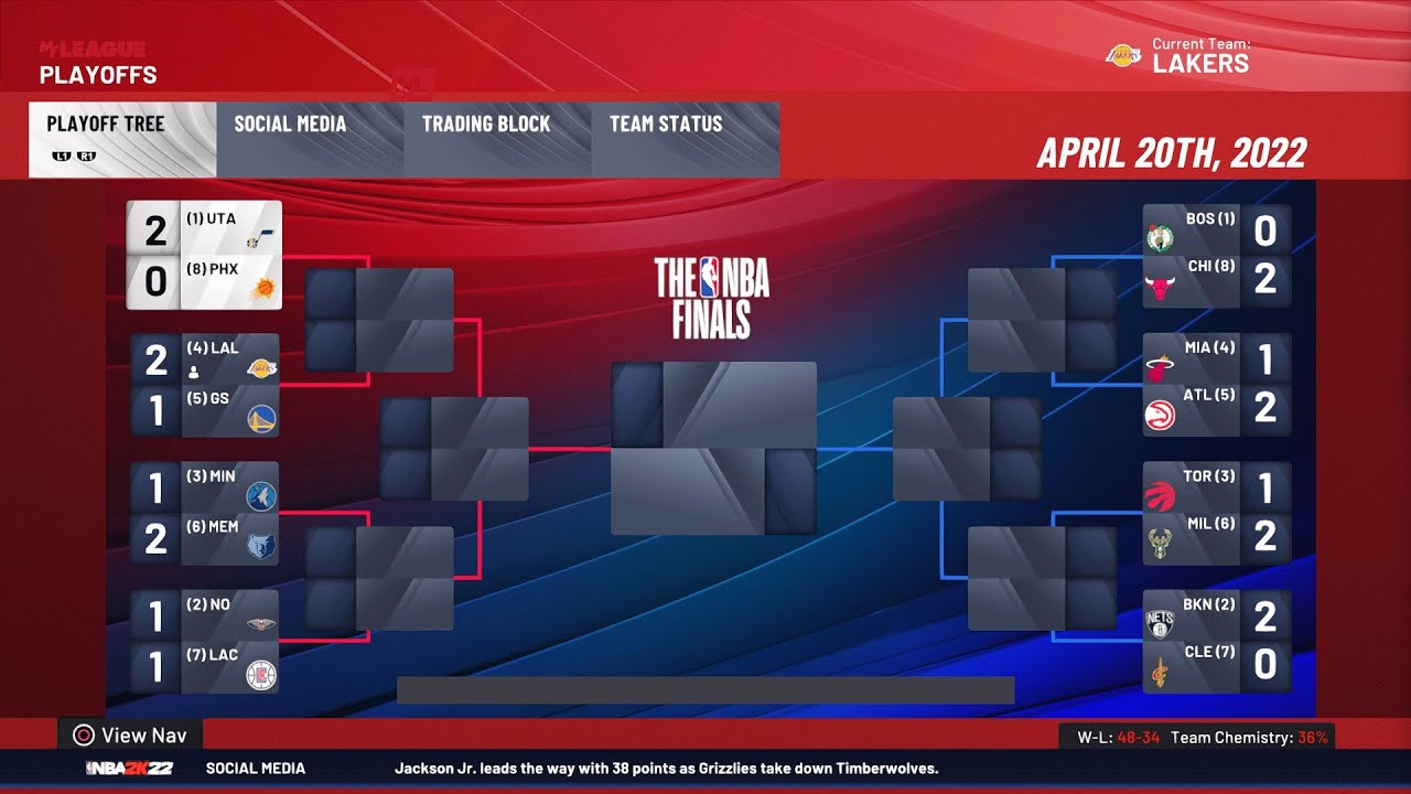 NBA 2K22 Playoffs - YouTube