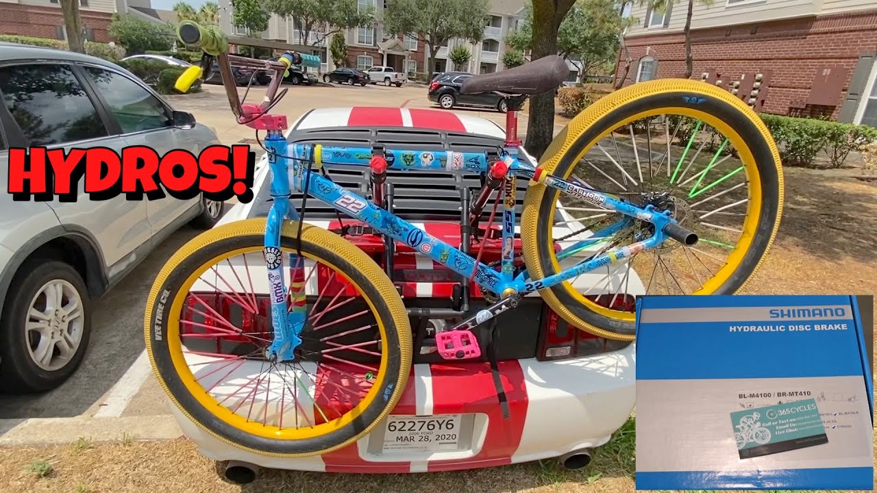 Installing Hydraulic Brakes On My Maniacc Flyer (Shimano Deore) - YouTube