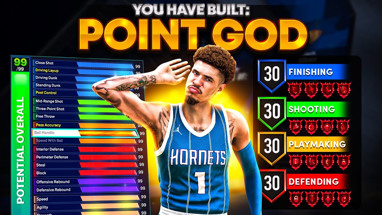 BEST 2-WAY POINT GUARD BUILD in NBA 2K25! 99 3PT RATING + 95 BALL HANDLE! best build 2k25 - YouTube