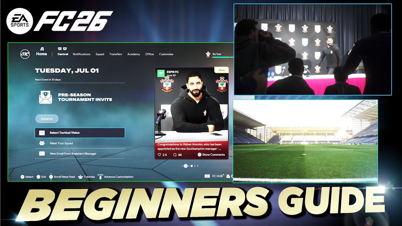 EA FC 26 Career Mode Startup Guide | Beginner’s Walkthrough of Every ...