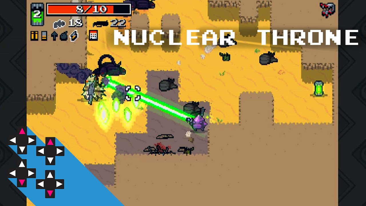 CRAZY BULLET HELL INDIEBOX GAME NUCLEAR THRONE — UpUpDownDown Plays ...
