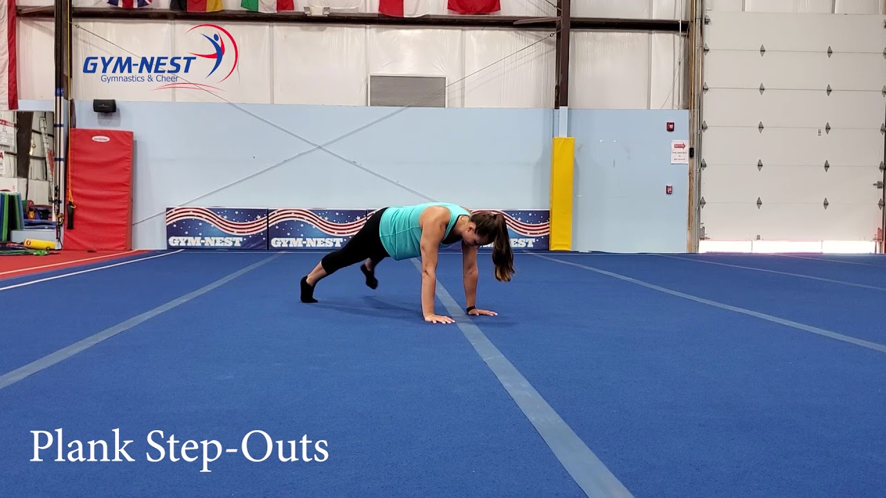 Plank Step Outs - YouTube