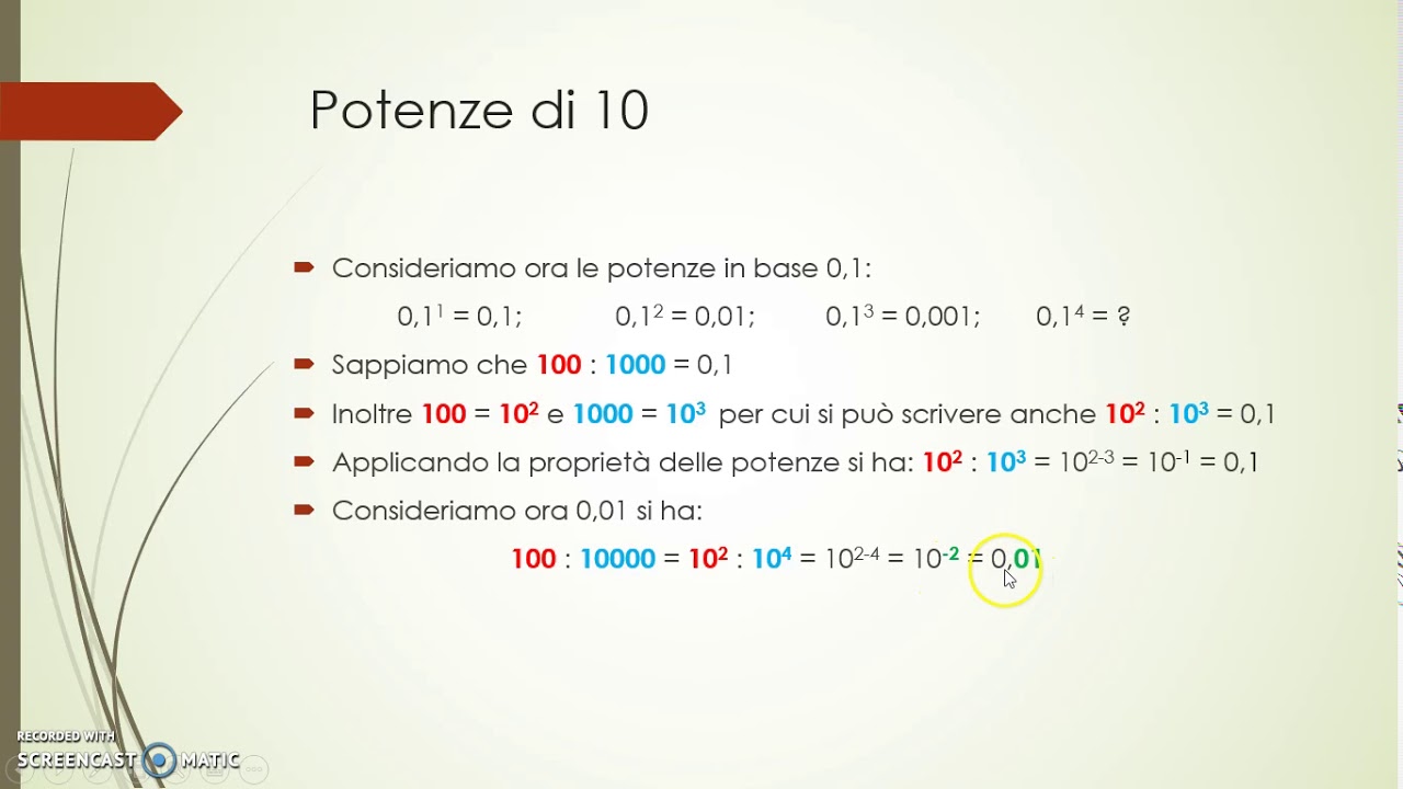 5.7 Potenze di 10 - YouTube