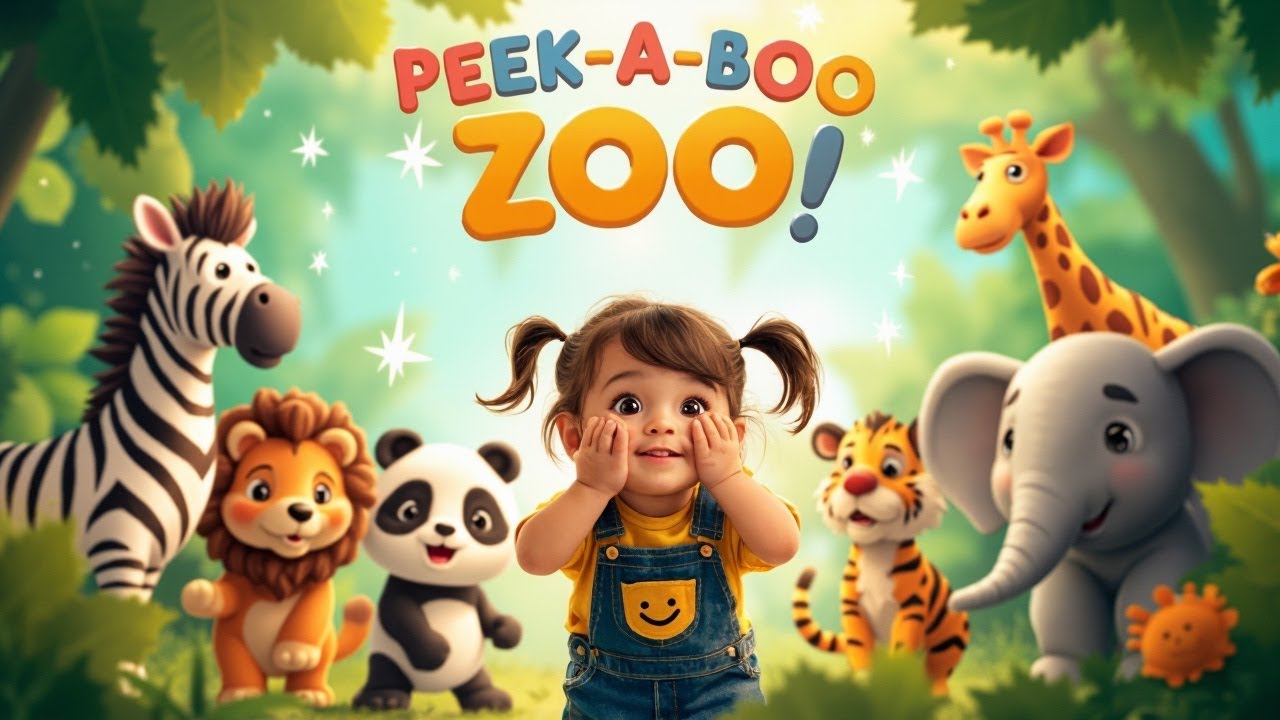 Peek-a-Boo Zoo Song 🐾 | Animal Sounds & Fun for Toddlers | Learn with ...