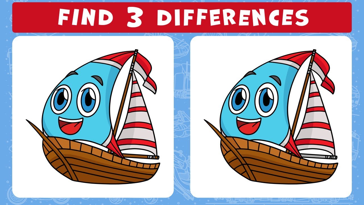 【Find the Difference】- Can you spot all the differences? - Vehicles 5 ...
