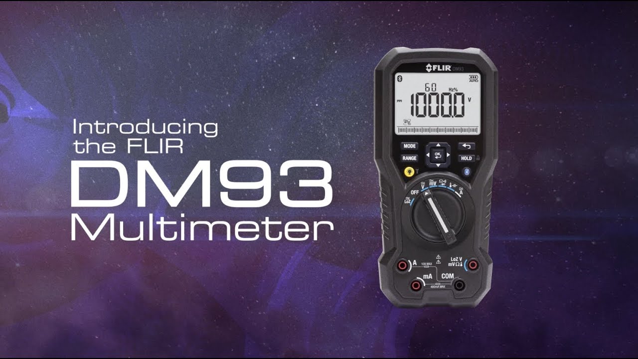 FLIR DM93 Digital Multimeter Product Video - YouTube