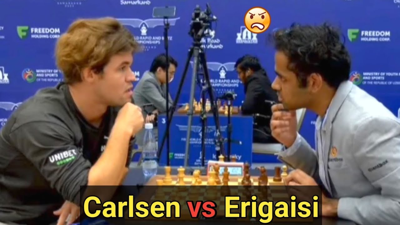 Magnus Carlsen vs Arjun Erigaisi | Chess World Championship 2023 - YouTube