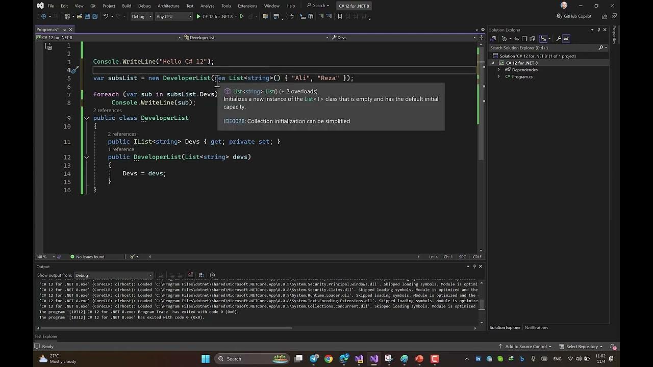 بررسی قابلیت جدید Params در سی شارپ 13 - YouTube