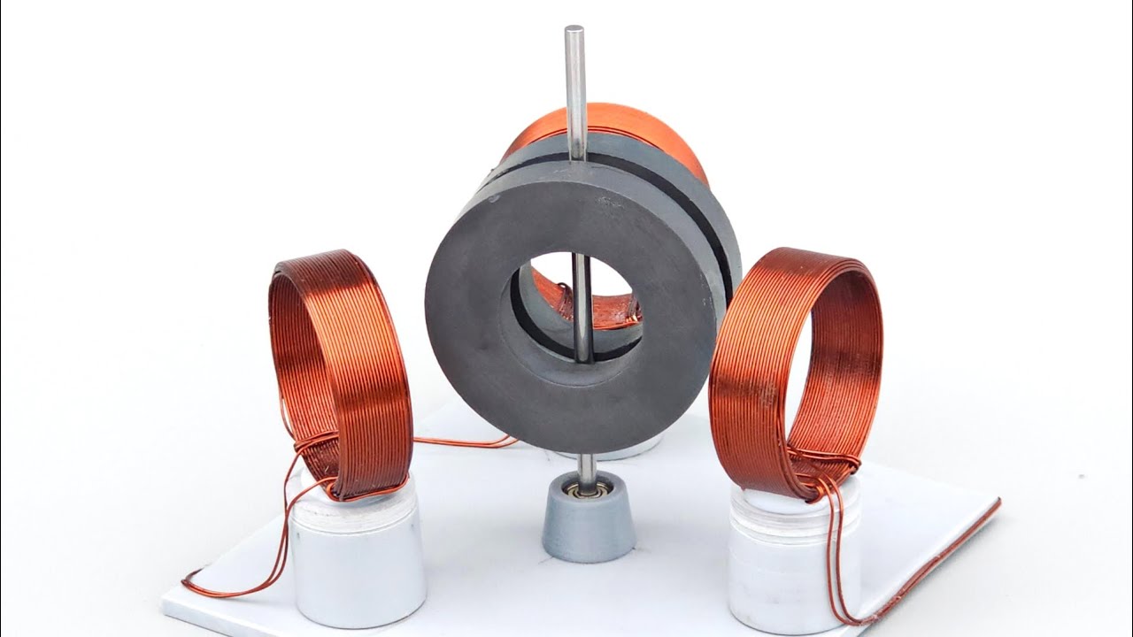 Making permanent Magnet Motor Using Copper Coil - YouTube