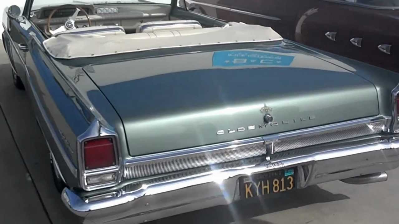 1963 Oldsmobile F85 Convertible 215 aluminum engine - YouTube
