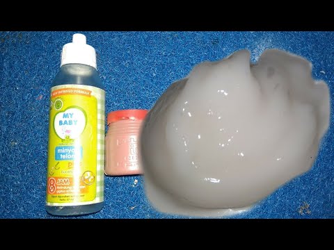 slime baby oil plus lem inikol - YouTube