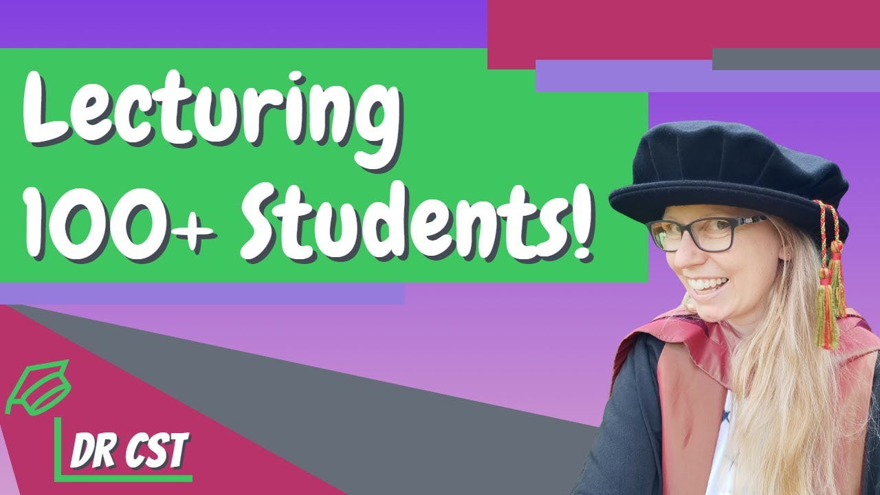 LECTURING 100+ STUDENTS! Giving a university lecture to a large group ...