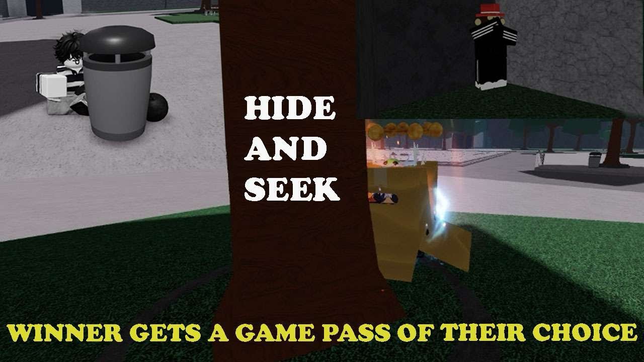 Hide and seek event in the strongest battlegrounds - YouTube