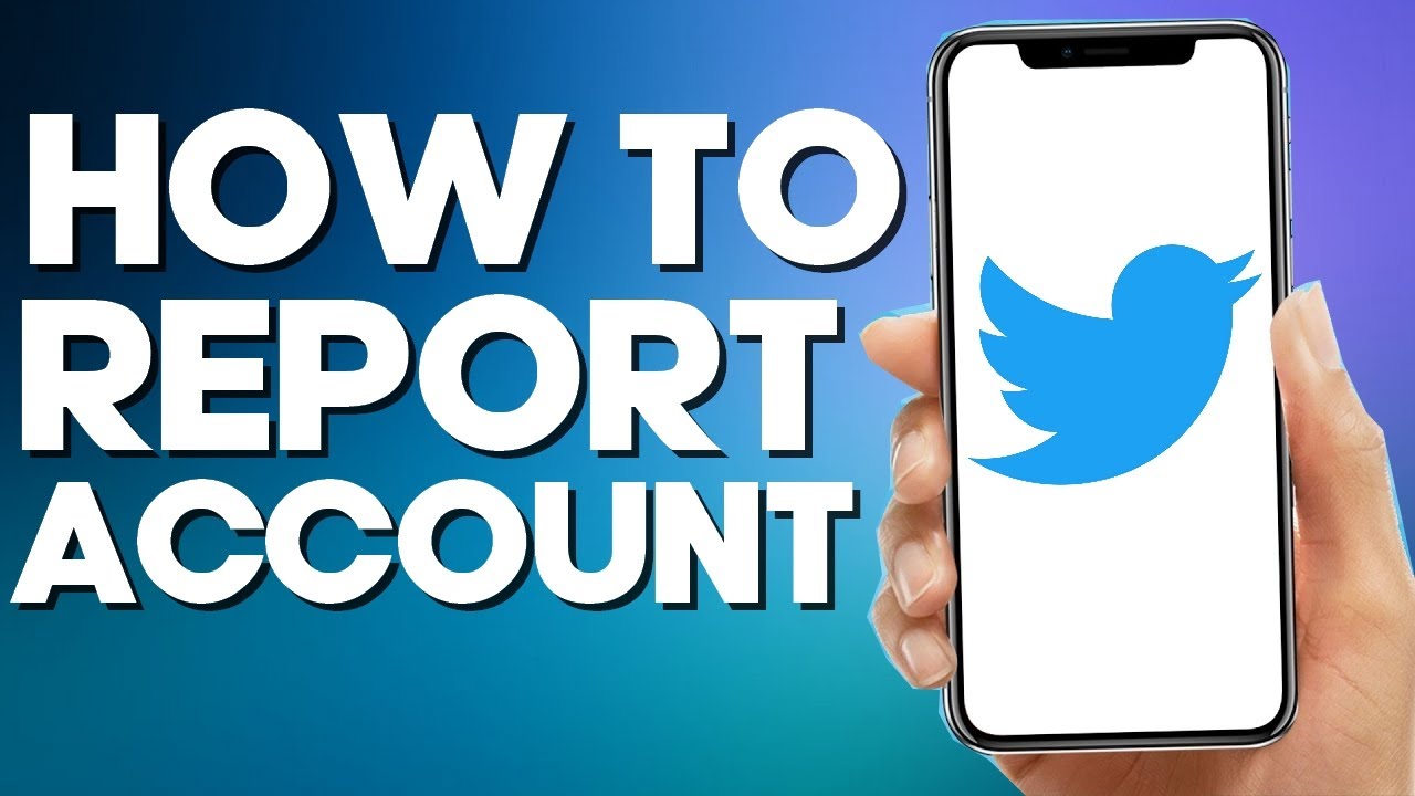 How to Report an Account on Twitter - YouTube